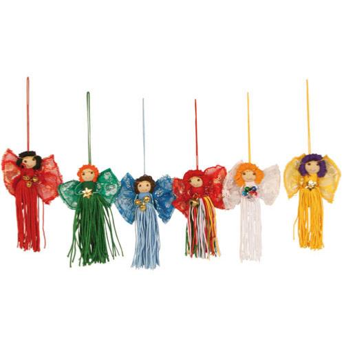 Set of 6 hanging fairies