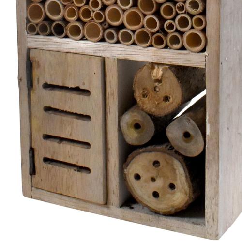 Bug / insect house bamboo and albesia wood, 28 x 41 x 15cm