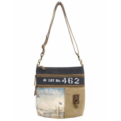 Tote / Shoulder Bag Recycled Tent Canvas, Perros Guirec 31 x 6 x 31cm