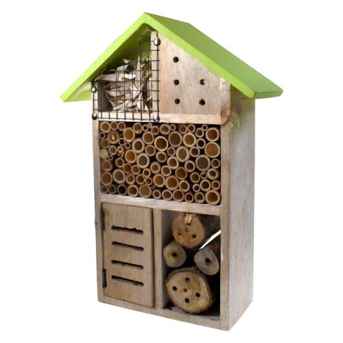 Bug / insect house bamboo and albesia wood, 28 x 41 x 15cm